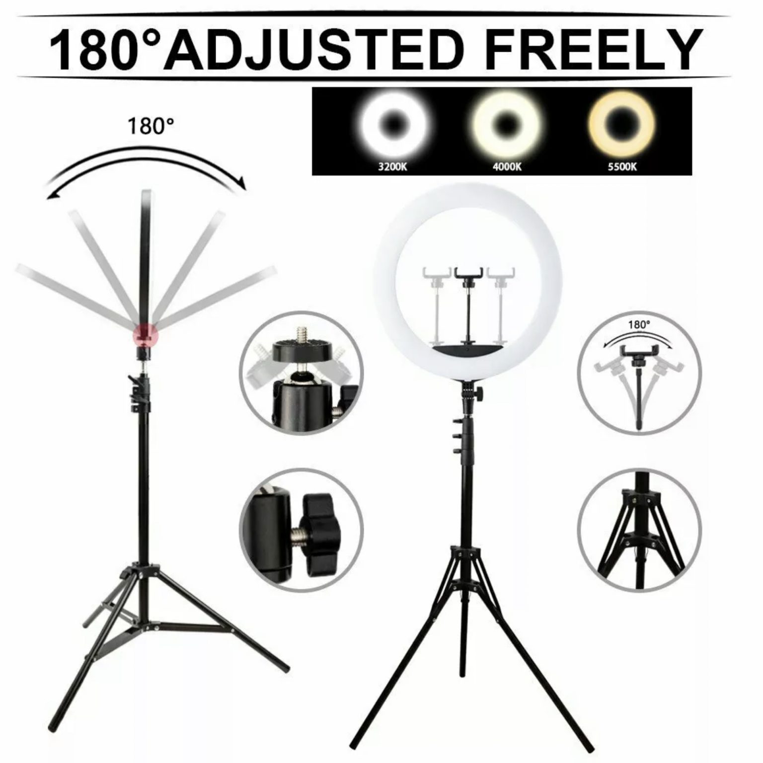 18” Led Ring Light Set - Iccon International